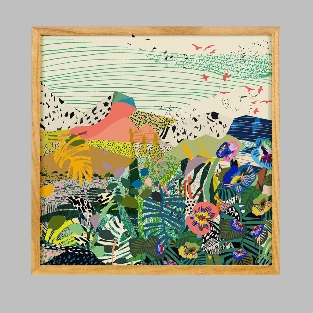 Flowers of Utopia Botanical Art Print | Square Fine Art Print | Kitty ...